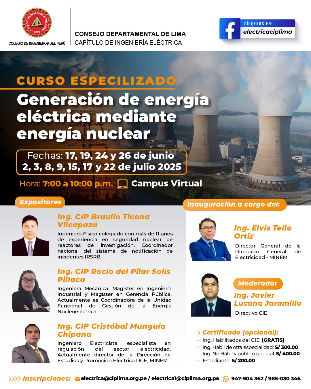 Curso especializado "Generación de energía eléctrica mediante energía ...
